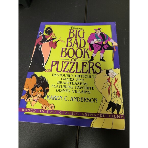 Disney | Toys | Vintage Disneys Big Bad Book Of Puzzlers | Poshmark